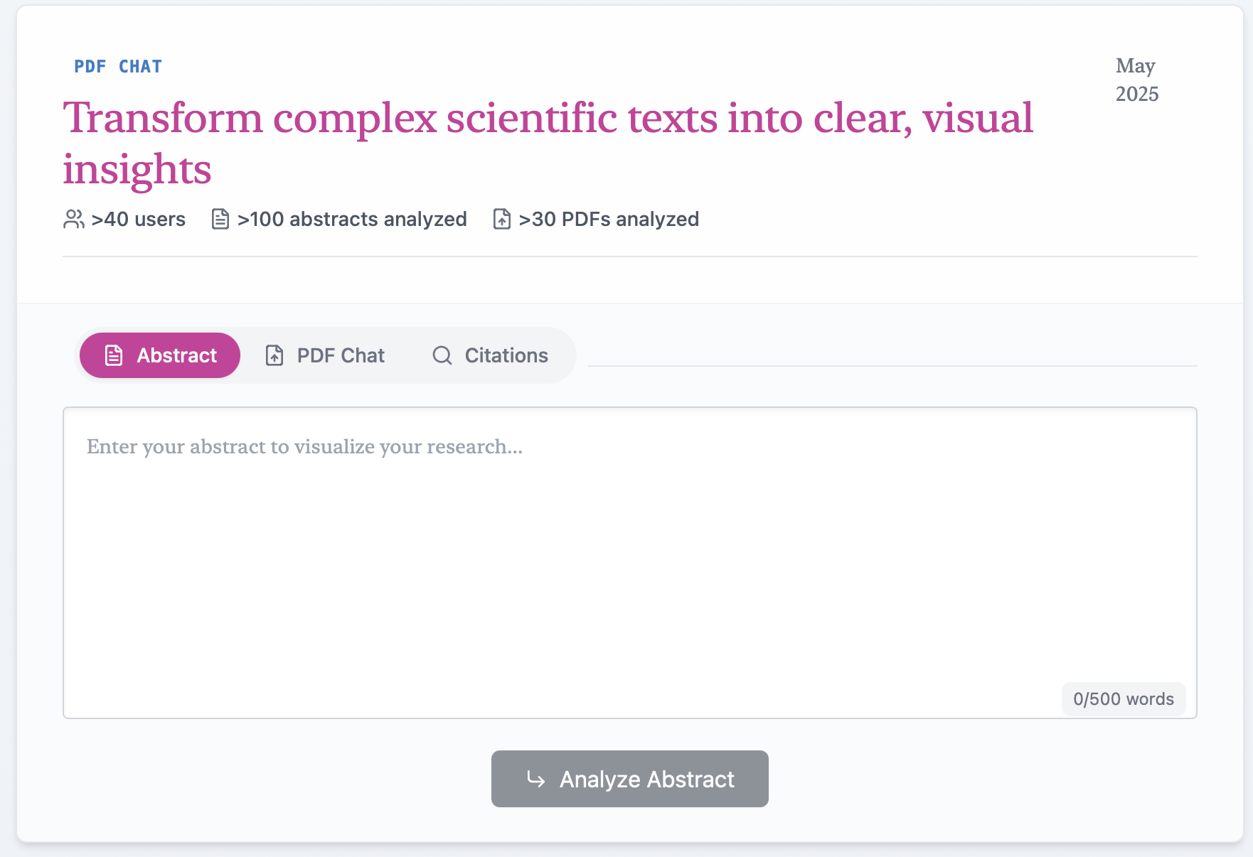Grabstract - Science, visualized